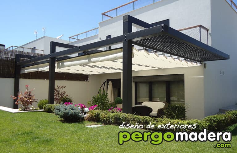 Pérgolas con toldo, tipos de toldos y cubiertas para tu pérgola